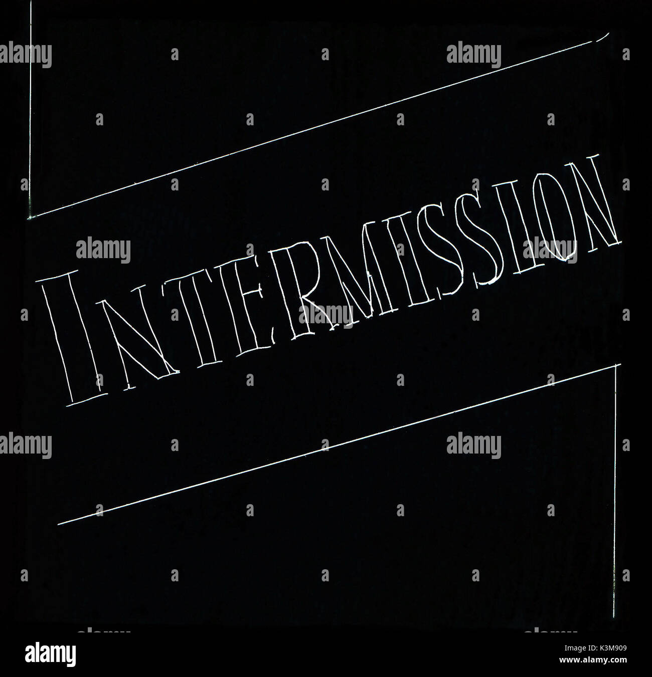 SLIDE SHOWN IN CINEMAS INDICATING AN INTERVAL IN THE PROGRAMME Date ...