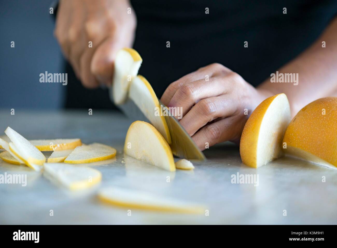 Chopping salad hi-res stock photography and images - Alamy