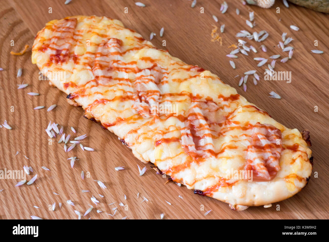 Ham pineapple pizza isolated on hi-res stock photography and images - Alamy