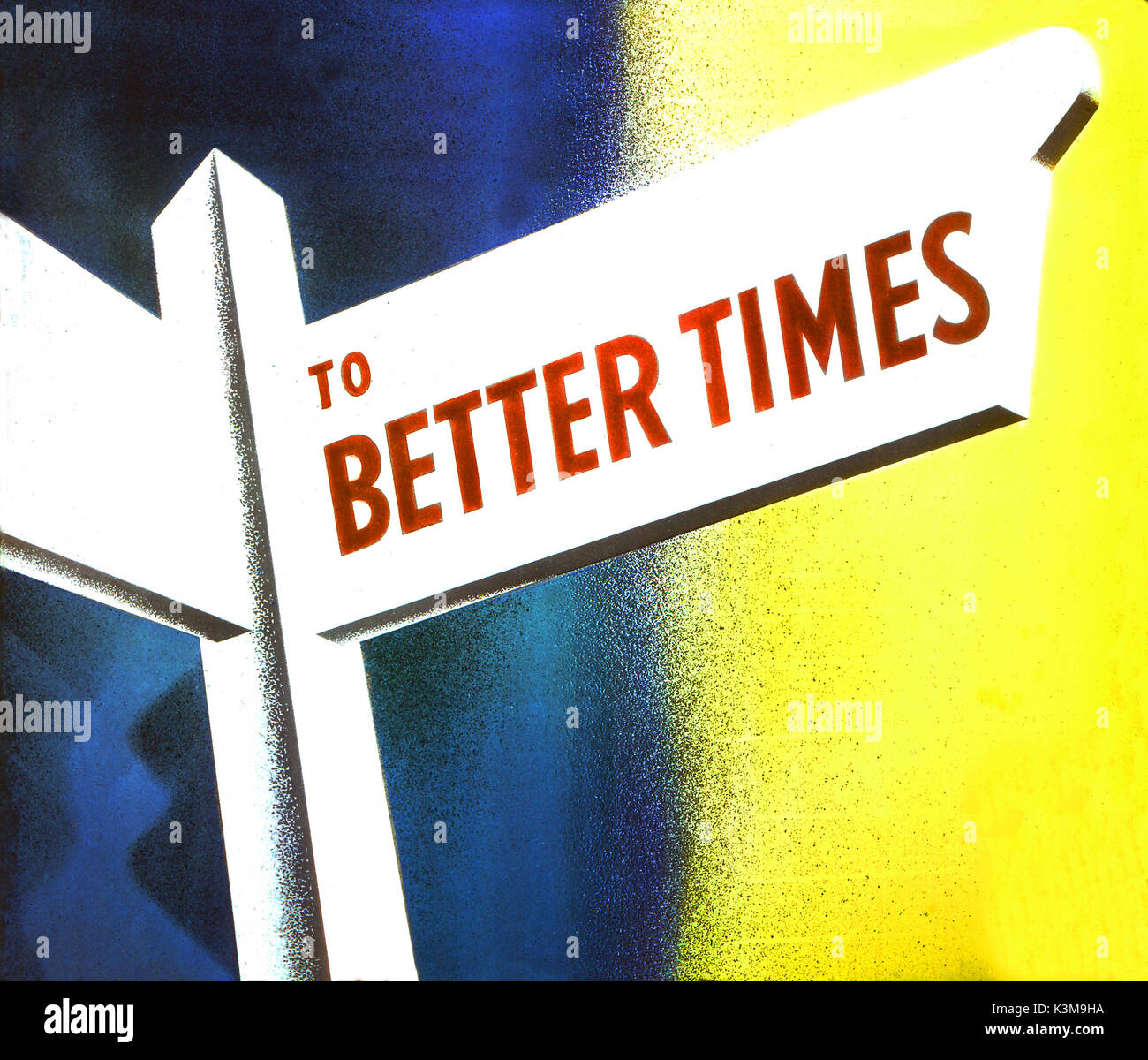 BETTER TIMES Glass slide shown as part of an cinema organ interlude ...