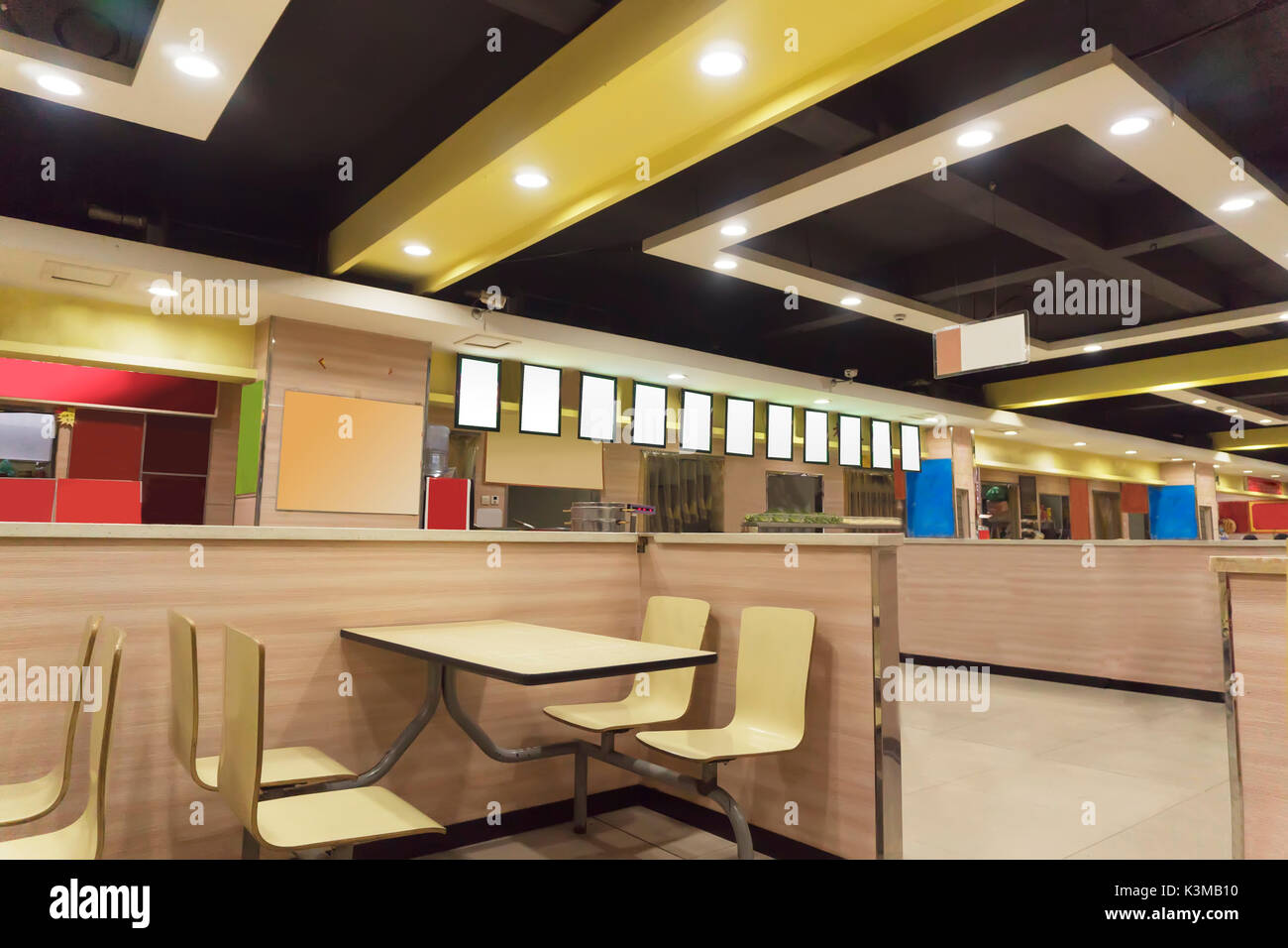 Modern restaurant with with nice and bright interior Stock Photo - Alamy