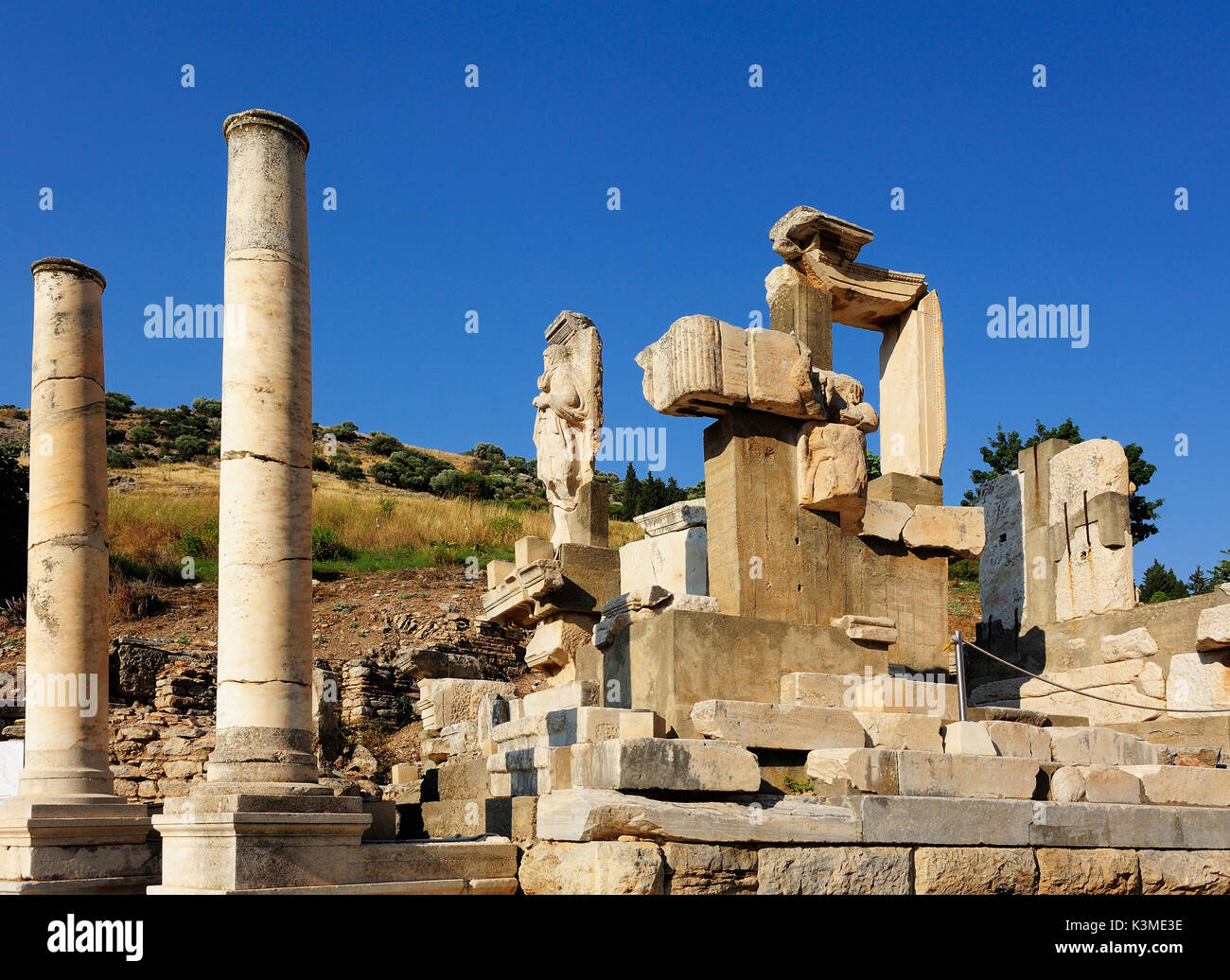 Ancient ruins in Ephesus,Turkey Stock Photo - Alamy