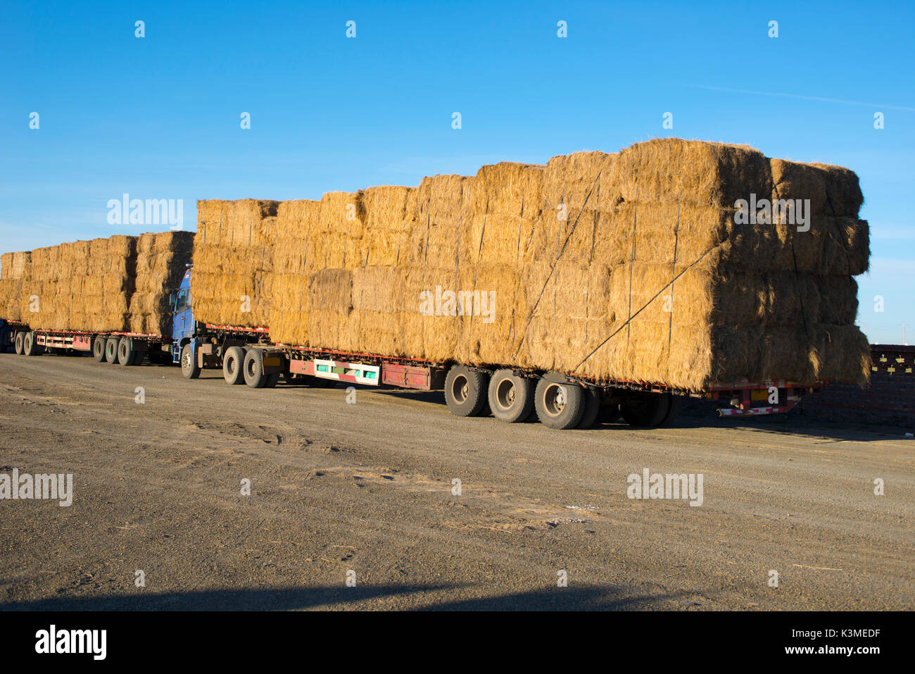 Vehicle transport hay Stock Photo - Alamy