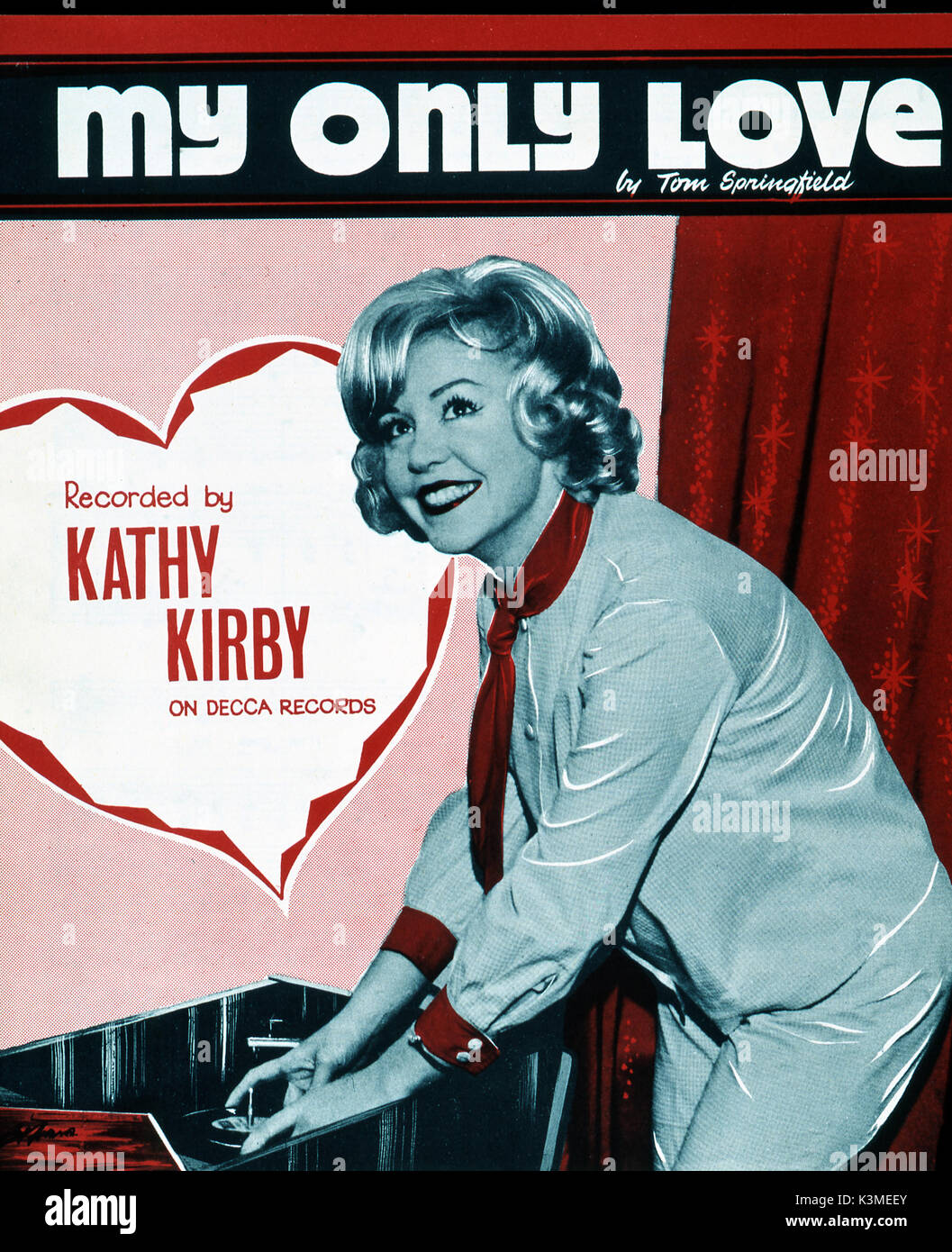 KATHY KIRBY [1938 - 2011] British singer 'My Only Love' song sheet Date ...