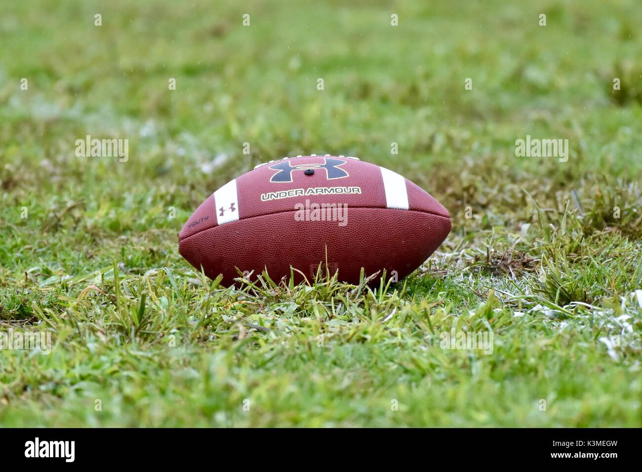 Football on the field Stock Photo - Alamy