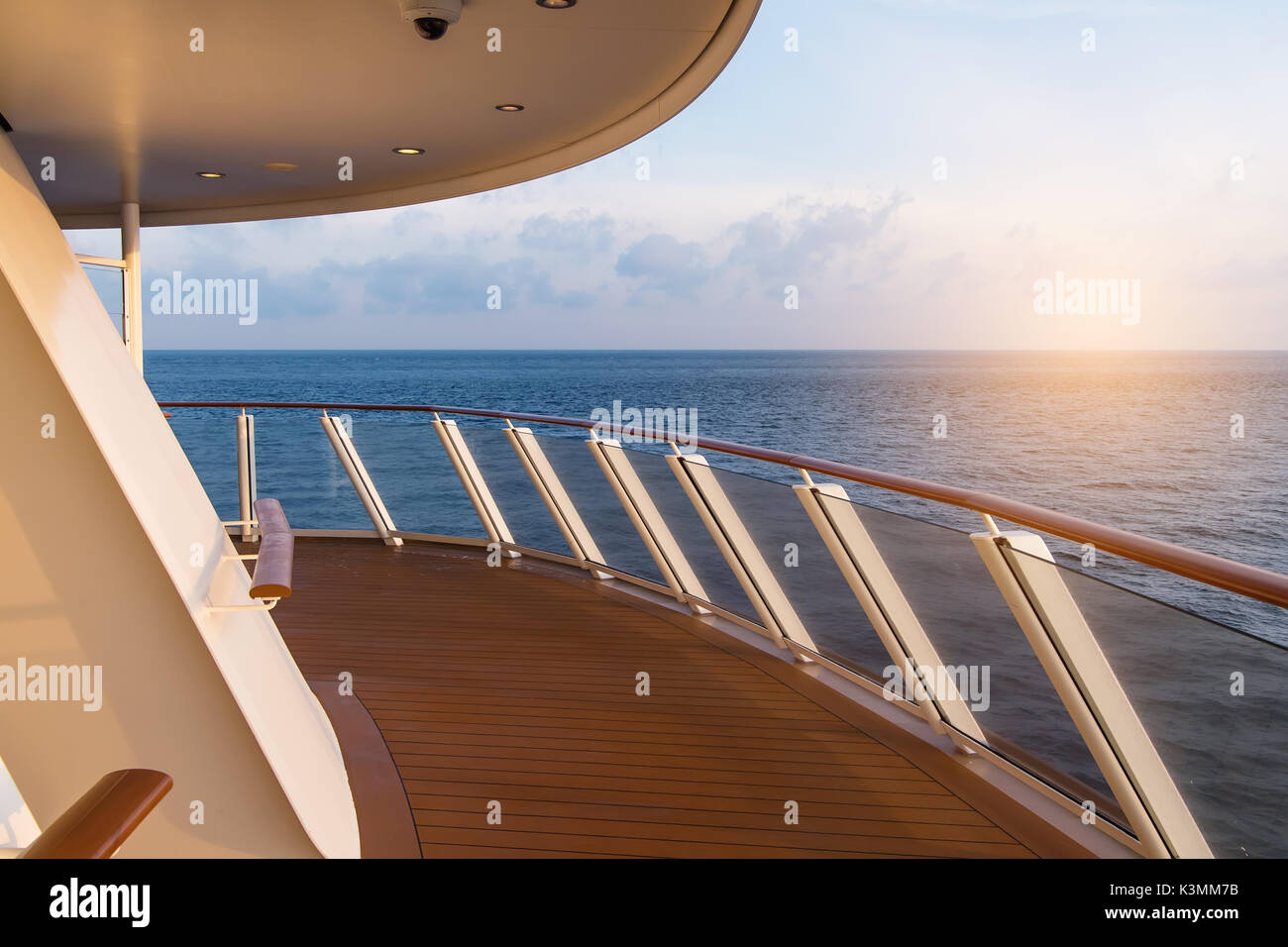 Sea view from cruise ship sailing Stock Photo - Alamy