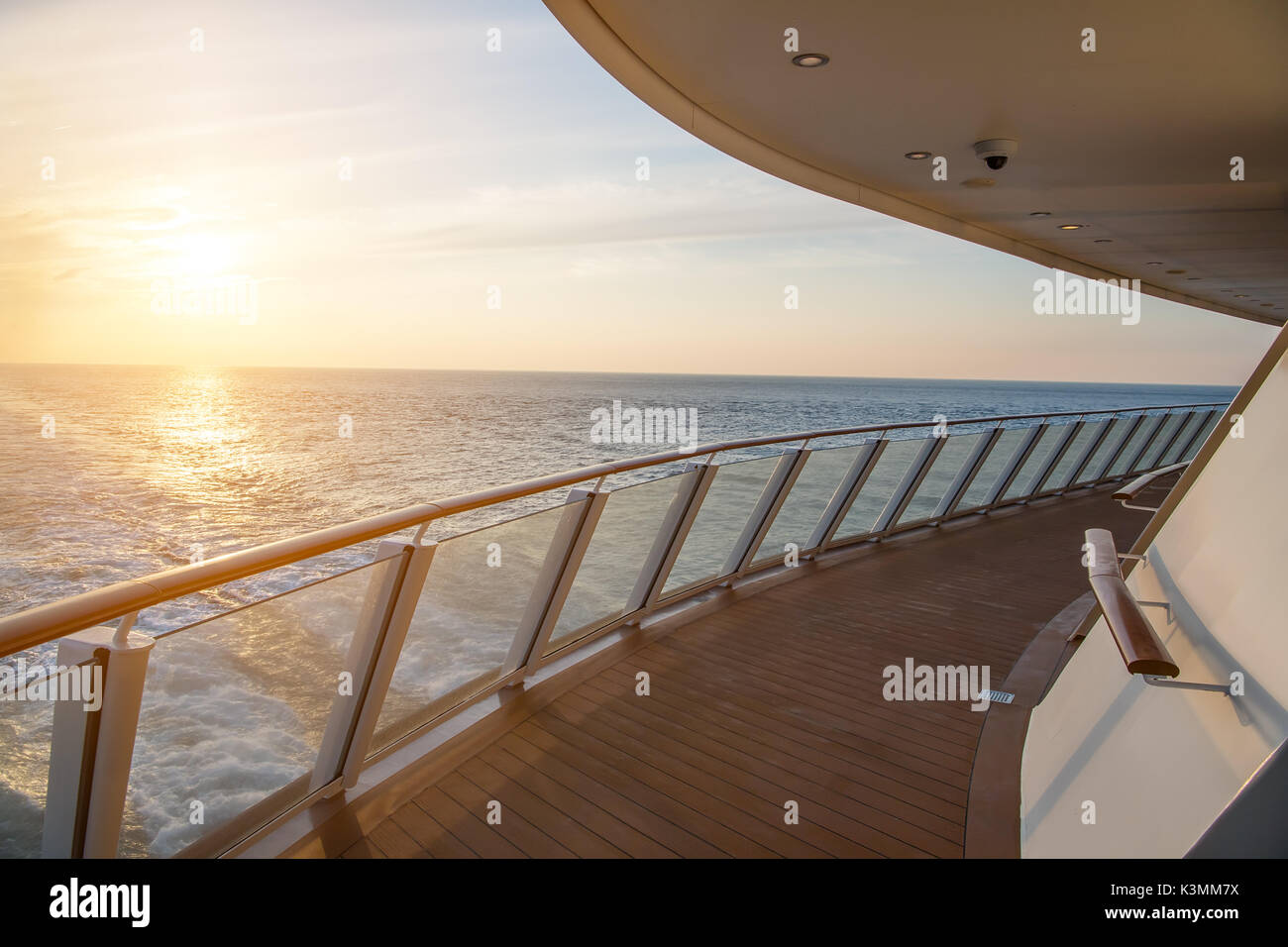 Sea view from cruise ship sailing Stock Photo - Alamy