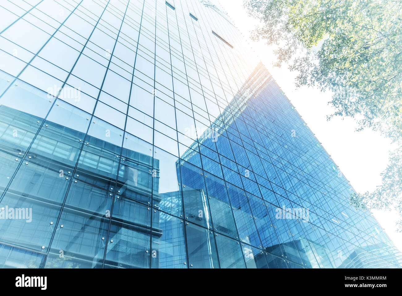 Facade of modern industrial building construction hi-res stock ...