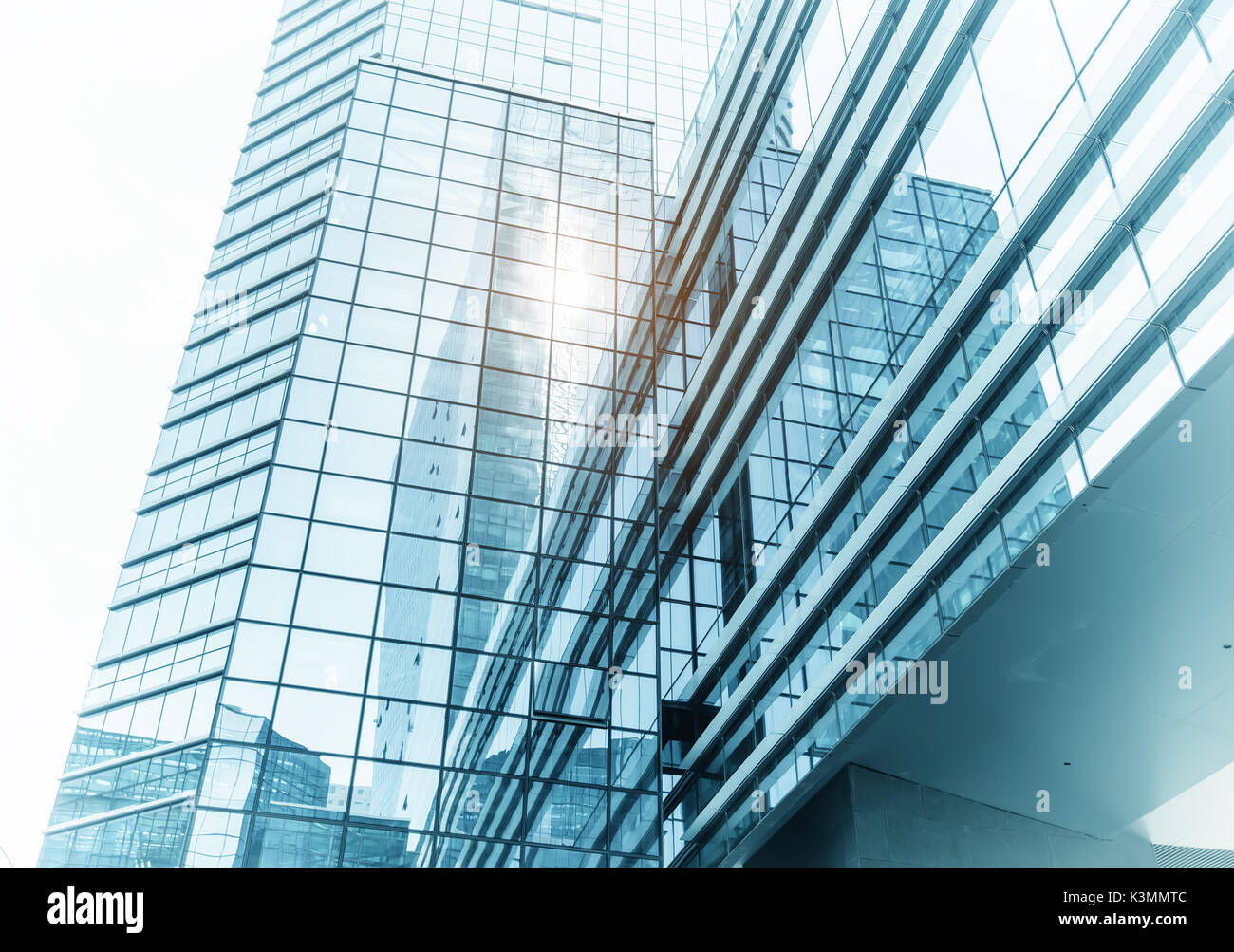 Facade of modern industrial building construction hi-res stock ...