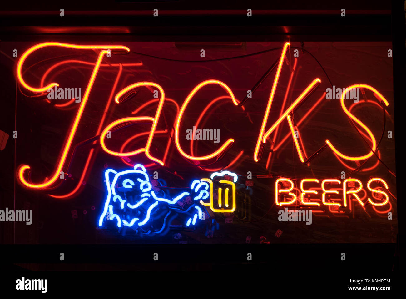 The neon sign of Jacks Cannery Bar (Jack's Cannery Bar), a longtime bar ... The neon sign of Jacks Cannery Bar (Jack's Cannery Bar), a longtime bar ...