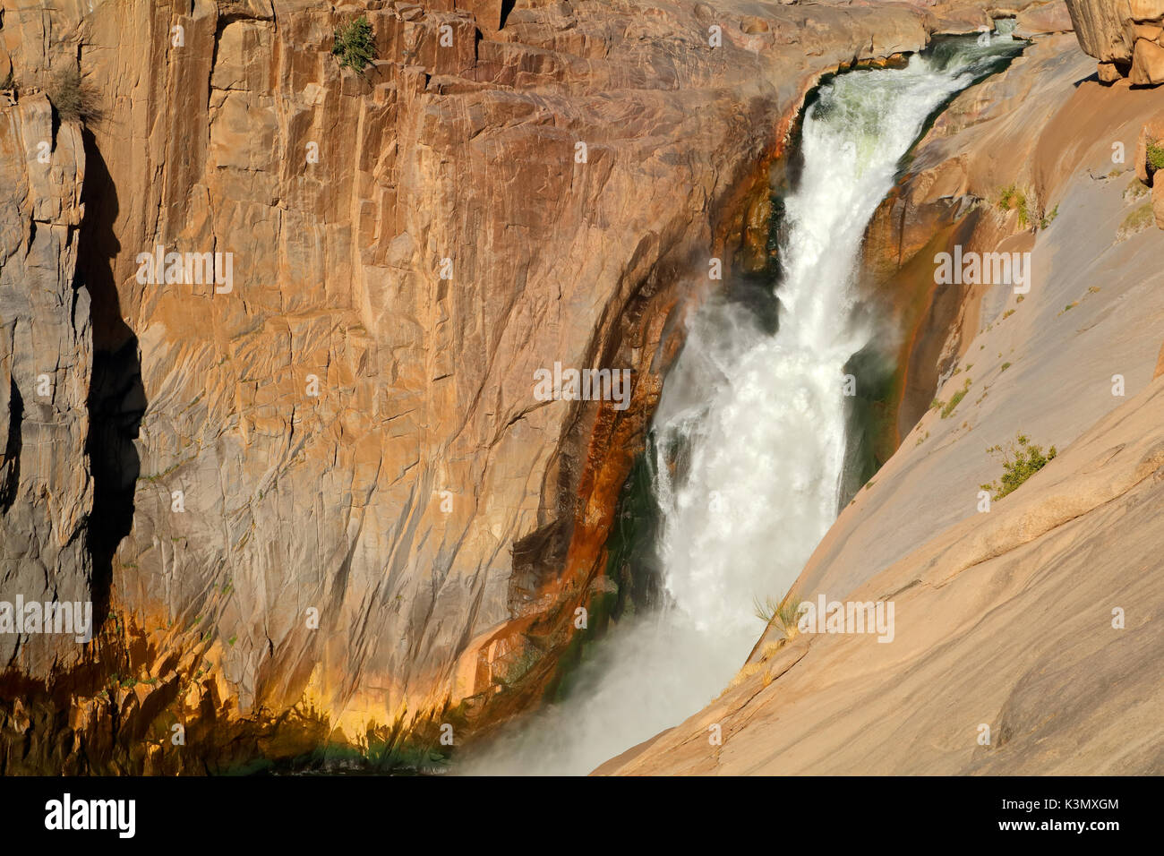 Main waterfall of the Augrabies Falls National Park, South Africa Stock ...