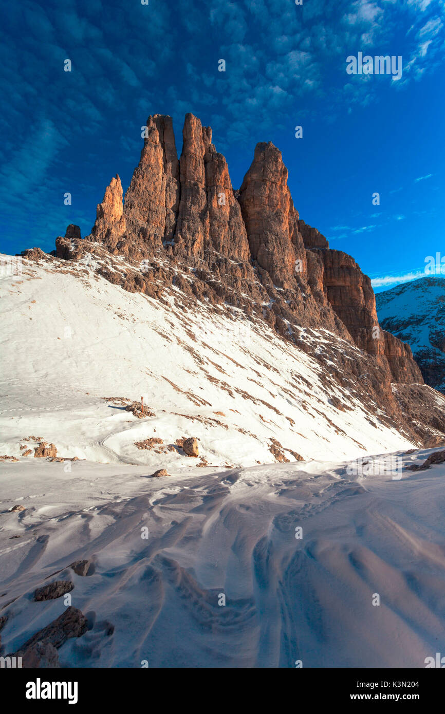 Vajolet towers in panorama hi-res stock photography and images - Alamy