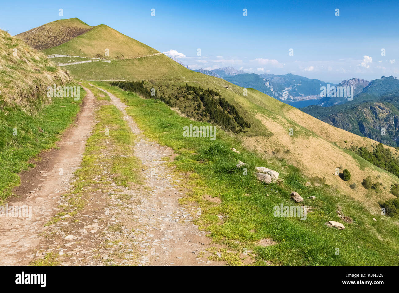 Road of Linea Cadorna and Como Lake towards Monte Tremezzo, Lombardy ...