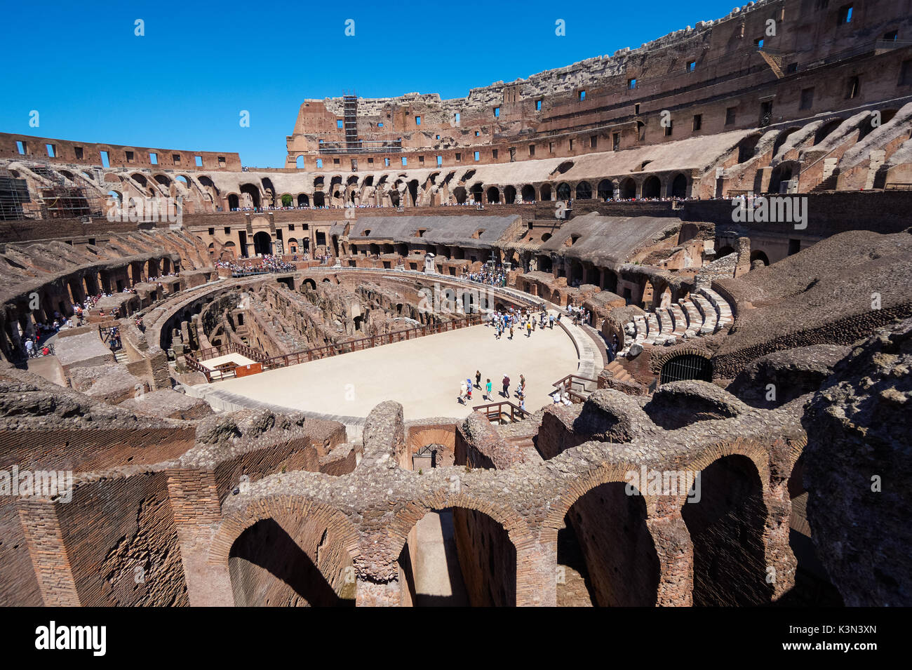 Interior of the Roman Colosseum in Rome, Italy Stock Photo - Alamy