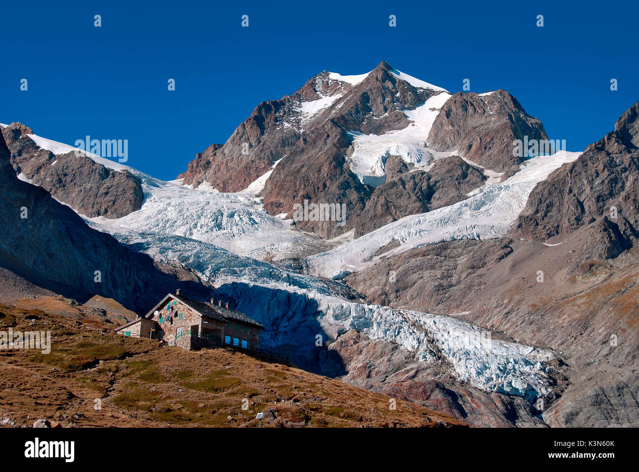 Aiguille de trelatete and elisabetta refuge veny valley hi-res stock ...