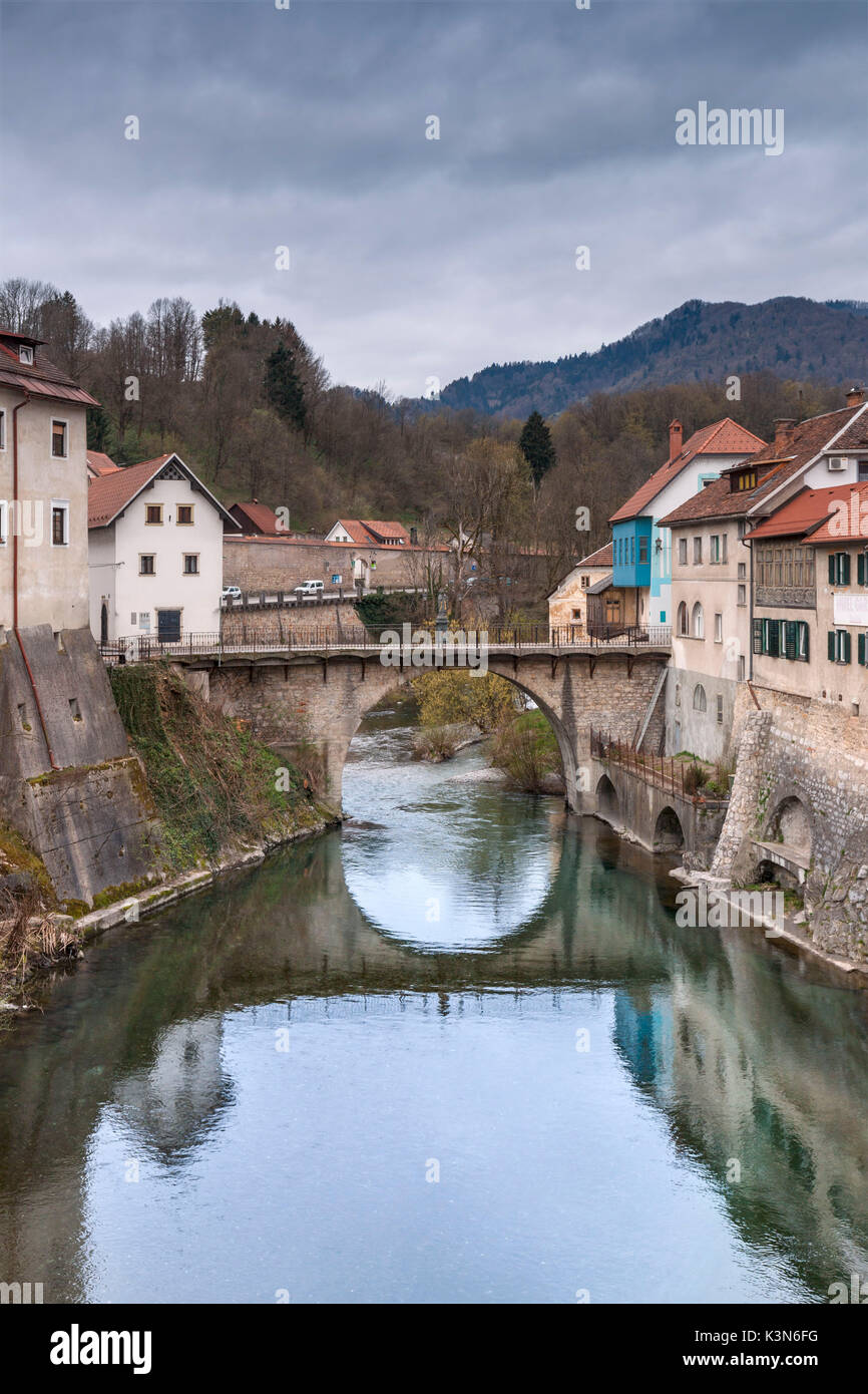 Europe, Slovenia. The old medieval town of Skofja Loka Stock Photo - Alamy