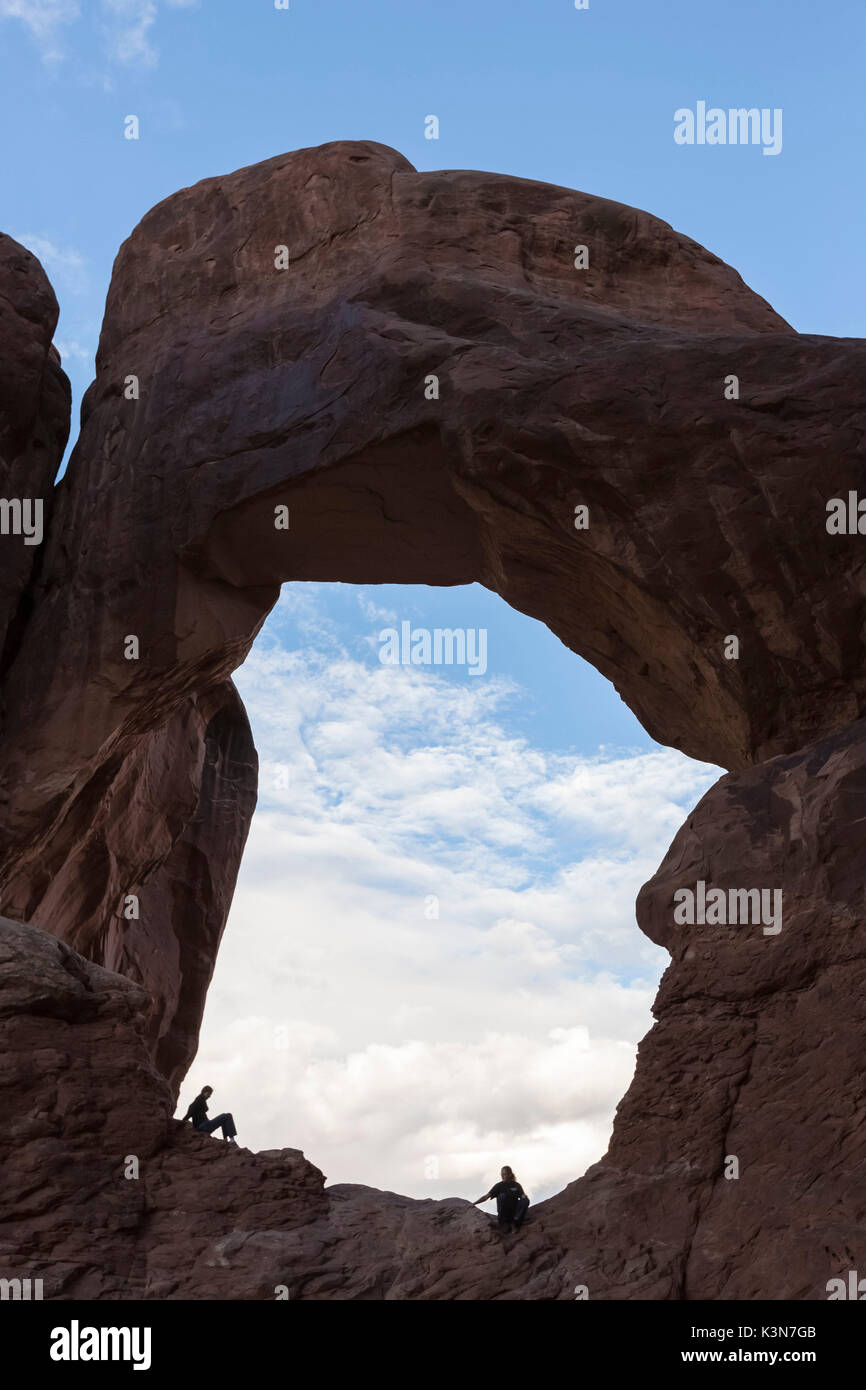 Utah double arch hi-res stock photography and images - Alamy