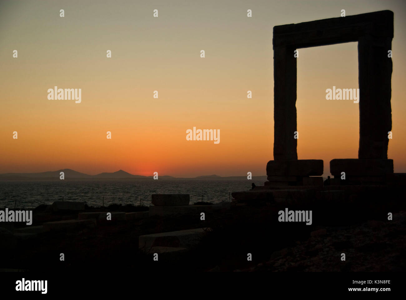 The Portara is the ruin of antique Apollo Temple built on the Palatia ...