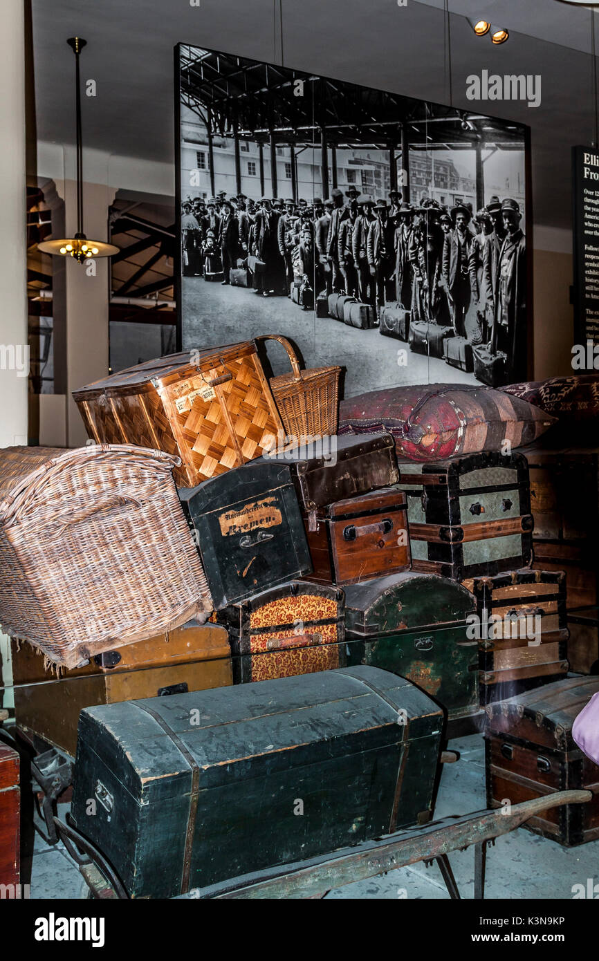 USA, New York, New York Harbor, Ellis Island Immigration Museum Stock ...