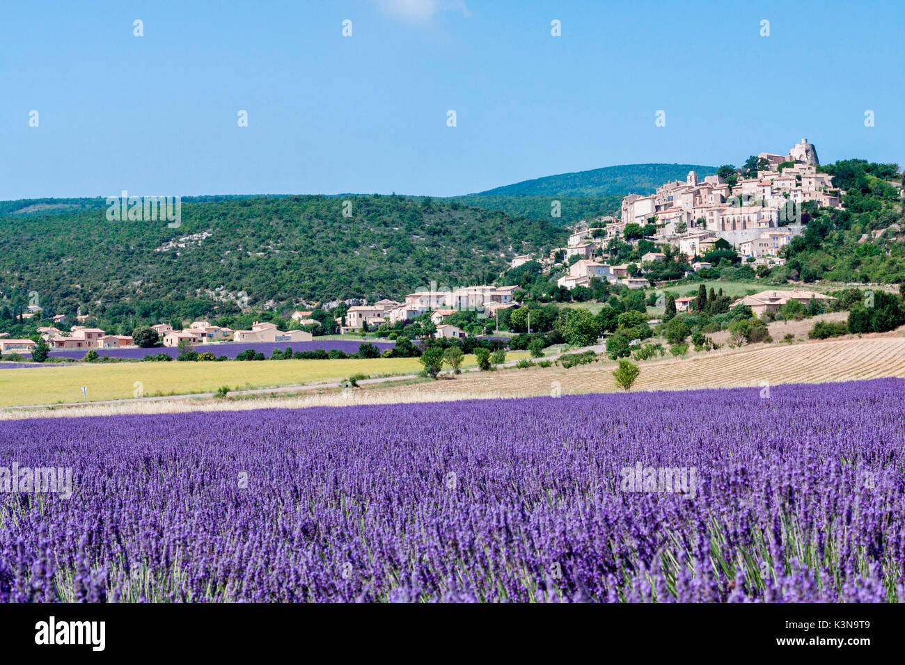 France, Provence, Simiane la Rotonde Stock Photo - Alamy