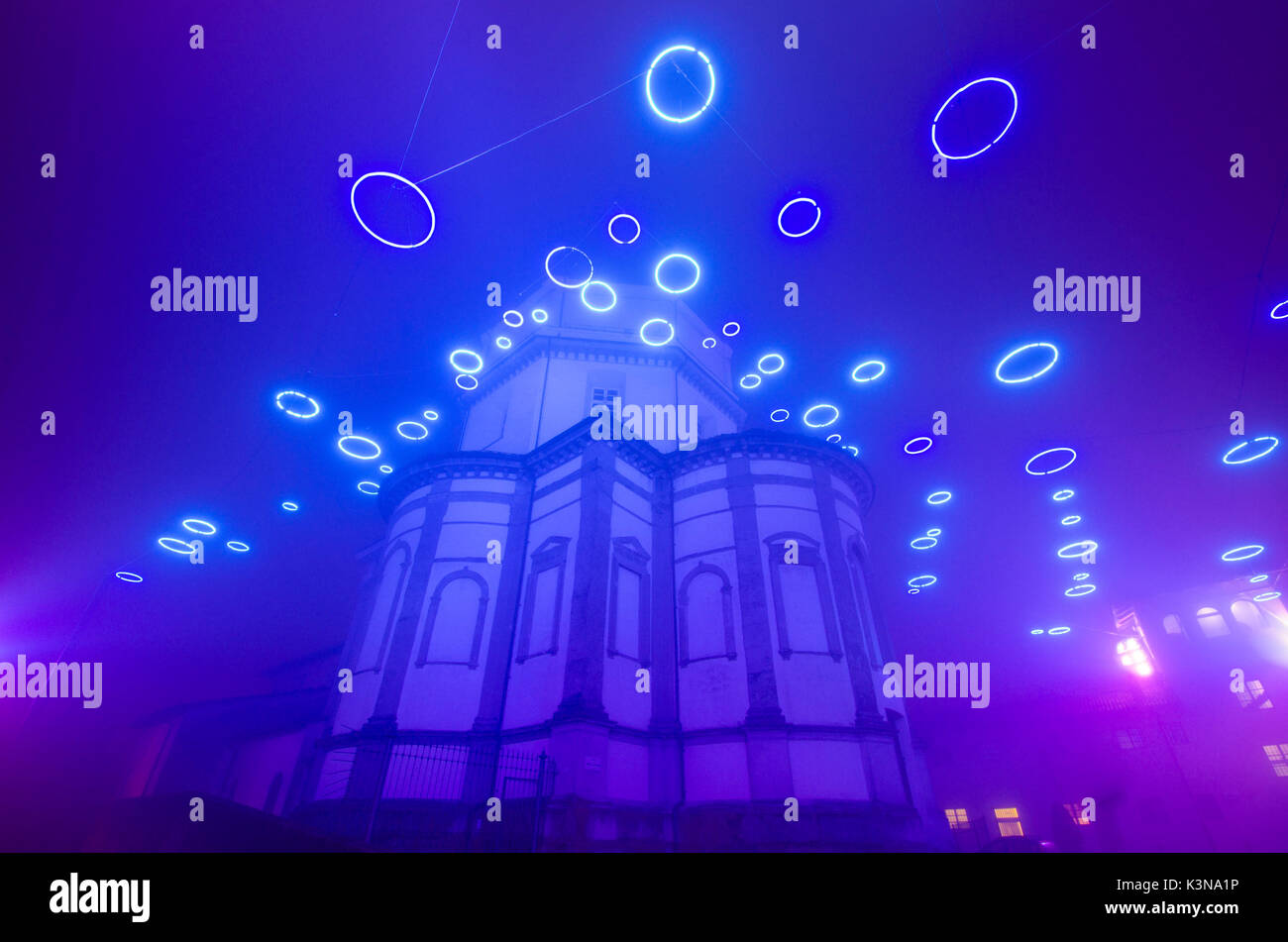 Light game on Monte dei Cappuccini (Turin, Piedmont Stock Photo - Alamy