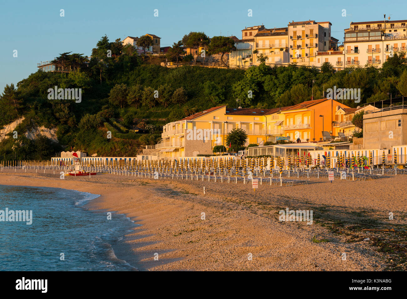 The town of numana at sunrise hi-res stock photography and images - Alamy