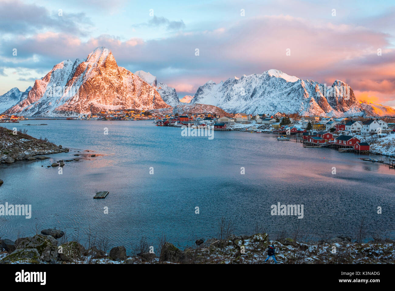 Reine norway winter town hi-res stock photography and images - Alamy