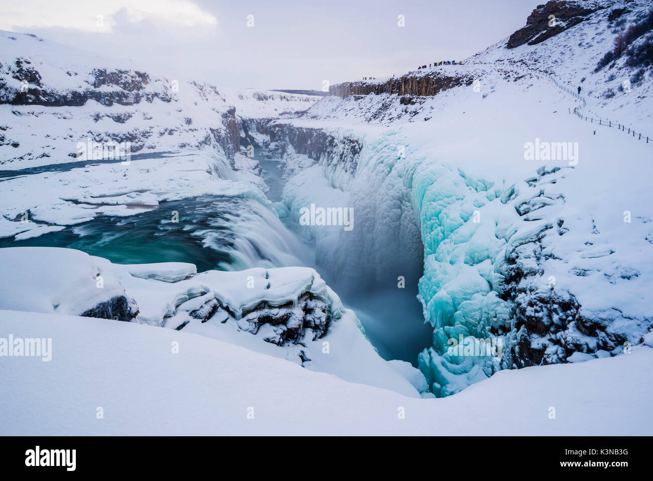 Frozen waterfalls iceland hi-res stock photography and images - Alamy