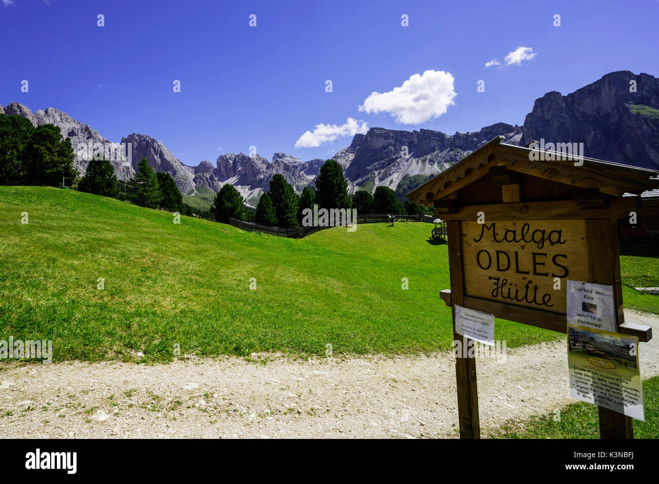 Odle mountain range from Col Raiser, Dolomites, Italy Stock Photo - Alamy