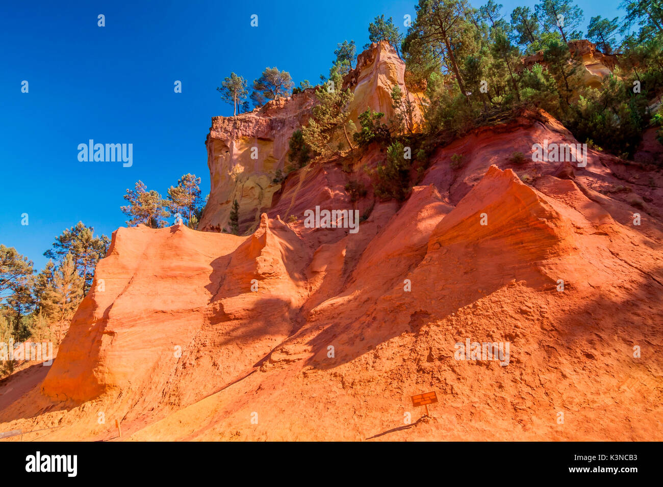 France, Provence Alps Cote d'Azur, Vaucluse, Roussillon. ochre mines ...