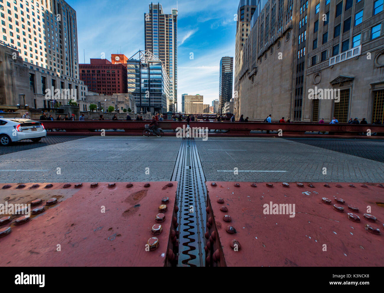 Chicago bridges up hi-res stock photography and images - Alamy