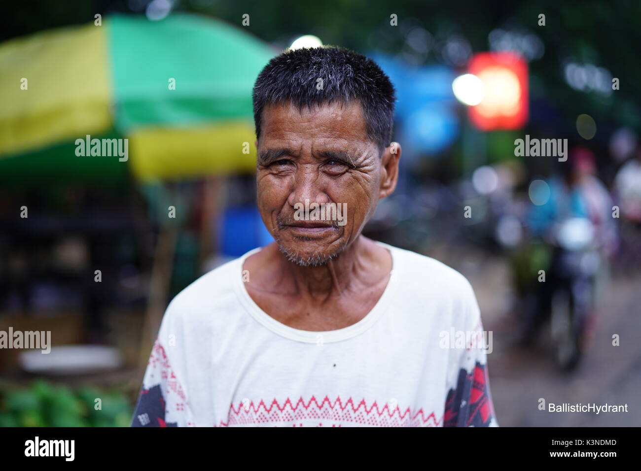 Old Burmese Man Stock Photo - Alamy