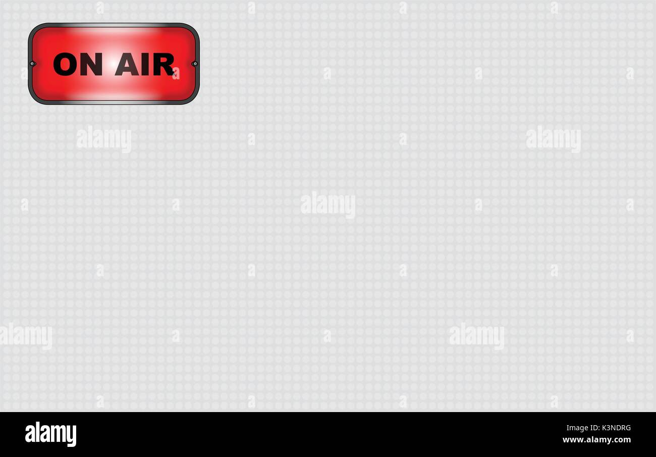 A grey background with radio on air sign Stock Vector Image & Art - Alamy