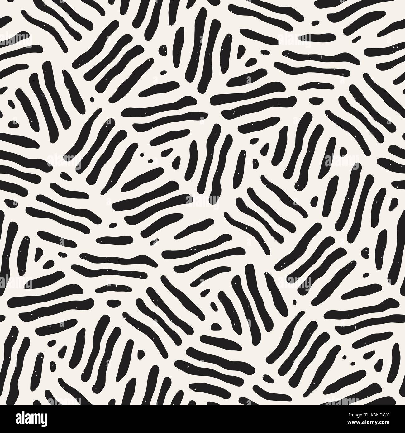 Seamless freehand pattern. Vector abstract rough lines background. Hand ...