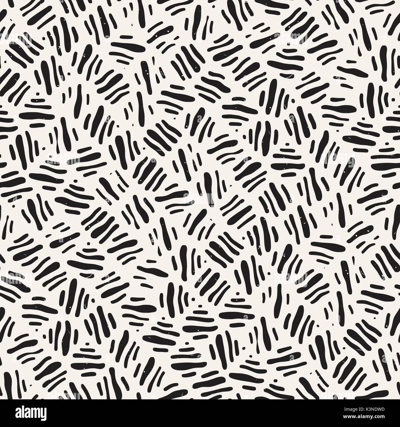 Seamless freehand pattern. Vector abstract rough lines background. Hand ...