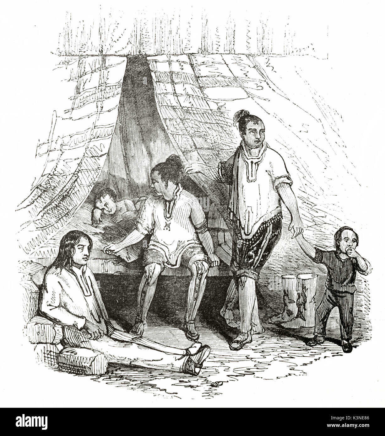 Inuit eskimo family in Cut Out Stock Images & Pictures - Alamy