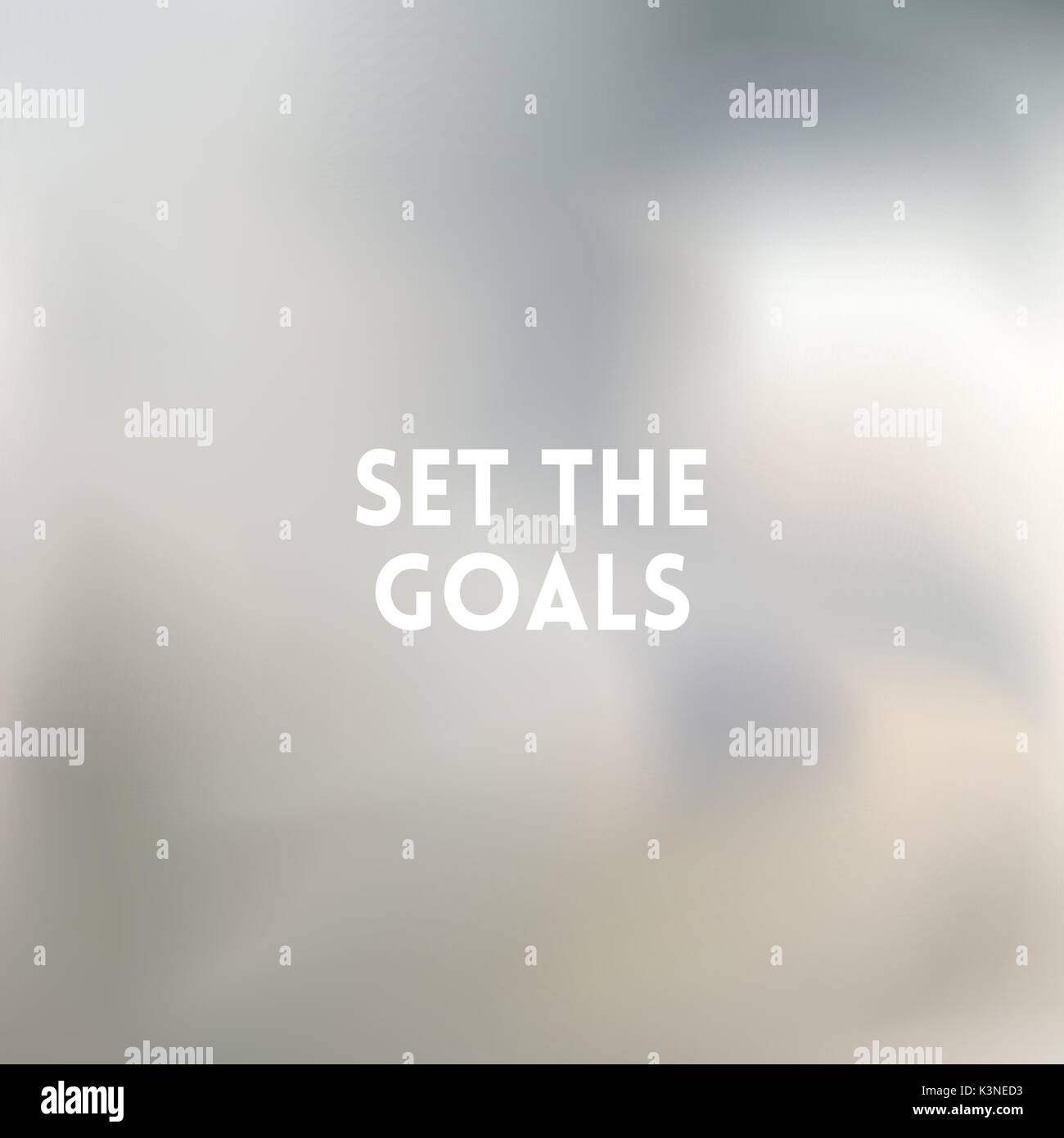 square blurred background - light gray pastel colors With motivating ...
