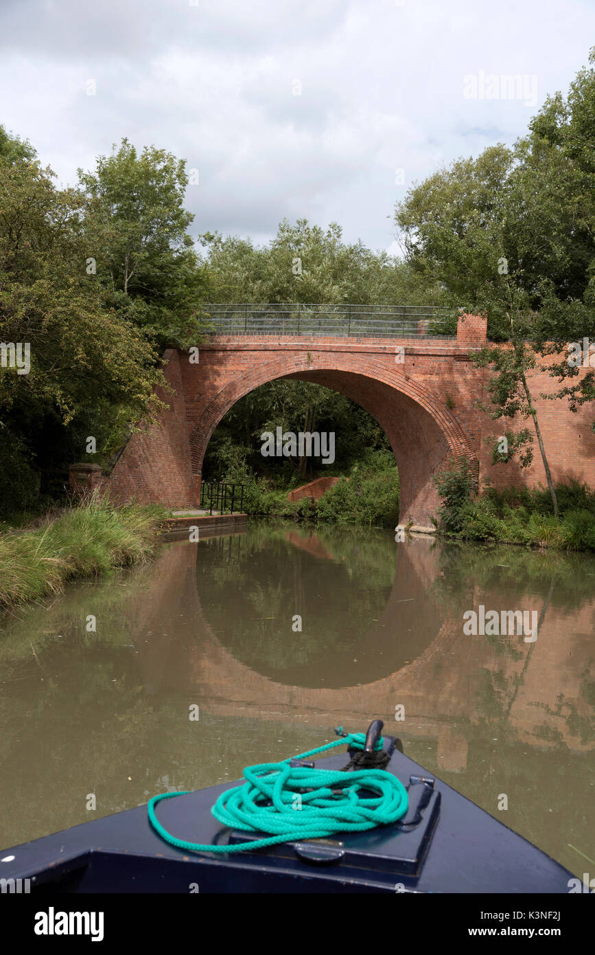 Beavan's Bridge at Westleaze Swindon UK. August 2017. The brick built ...