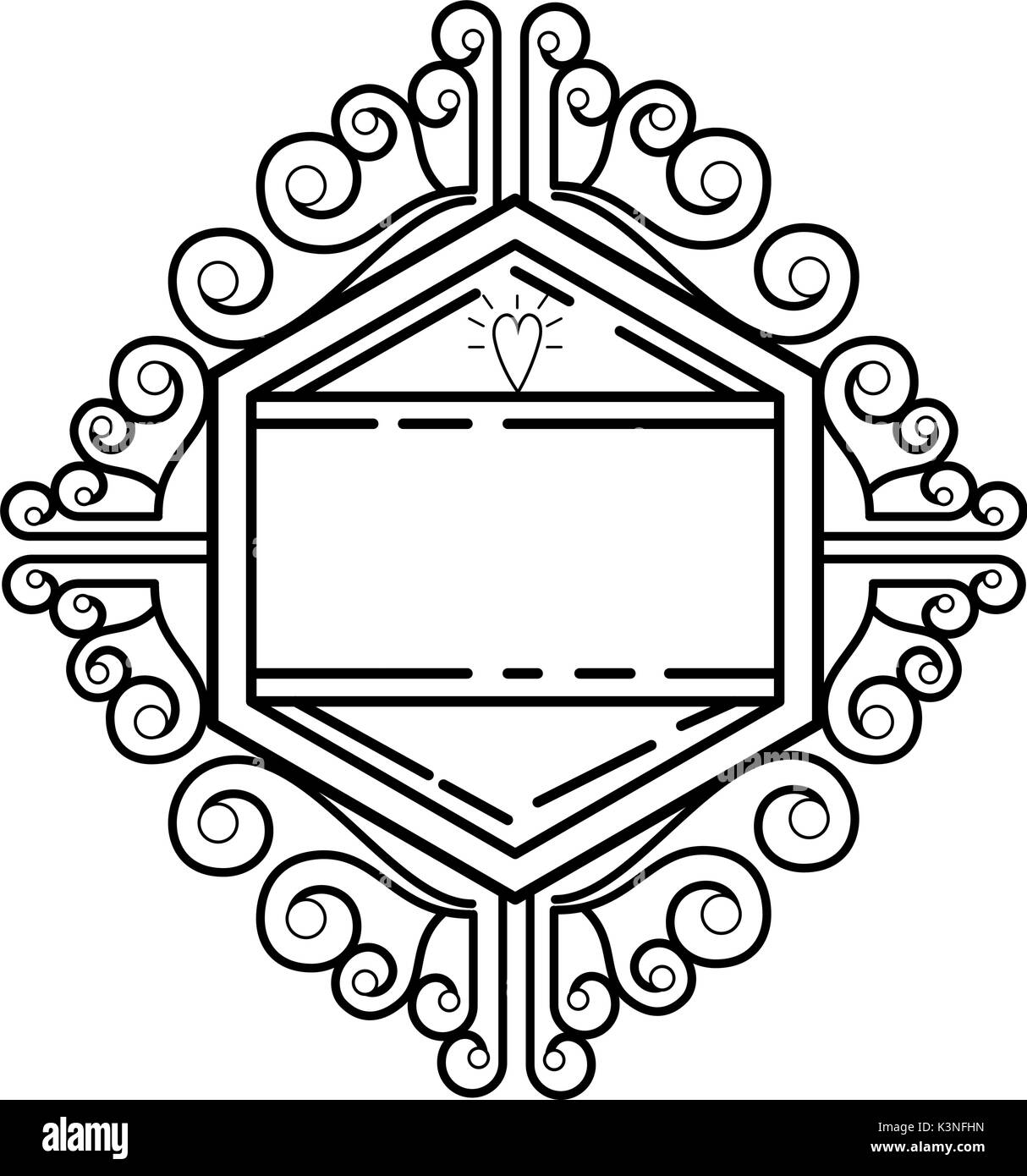 vintage frame icon over white background vector illustration Stock ...