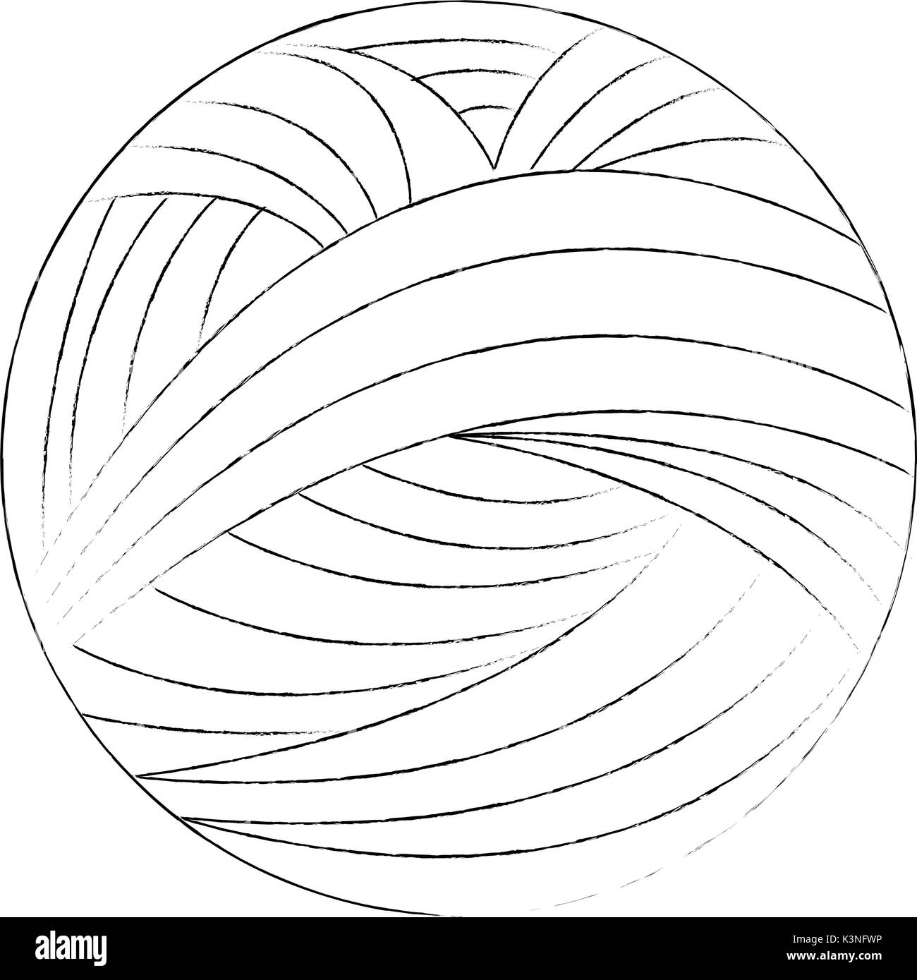 yarn ball icon over white background vector illustration Stock Vector ...