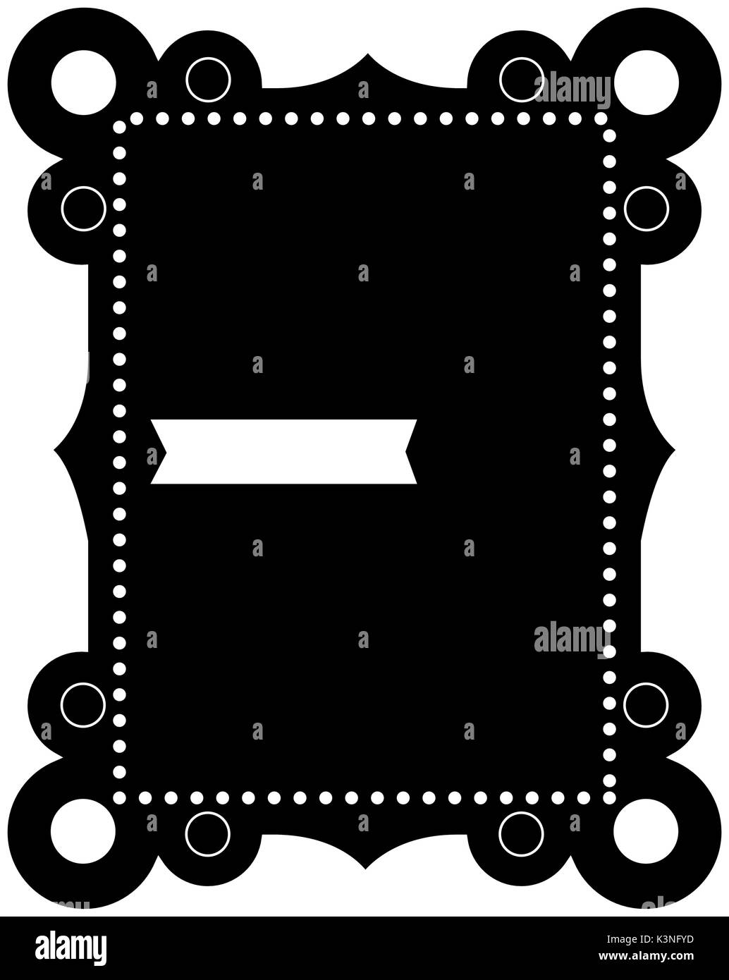 decorative frame icon over white background vector illustration Stock ...