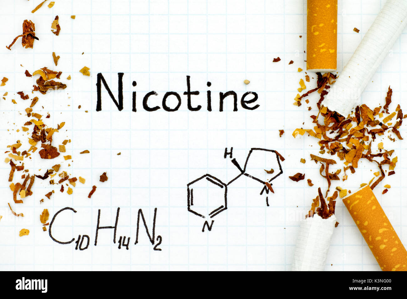 Nicotine molecule hi-res stock photography and images - Alamy
