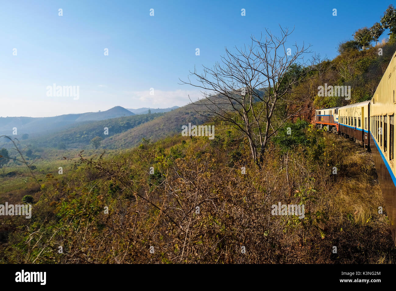 Long train mountains hi-res stock photography and images - Alamy