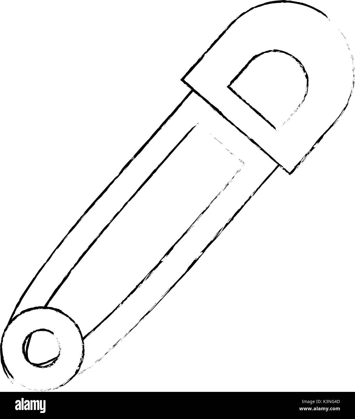 baby pin icon over white background vector illustration Stock Vector ...