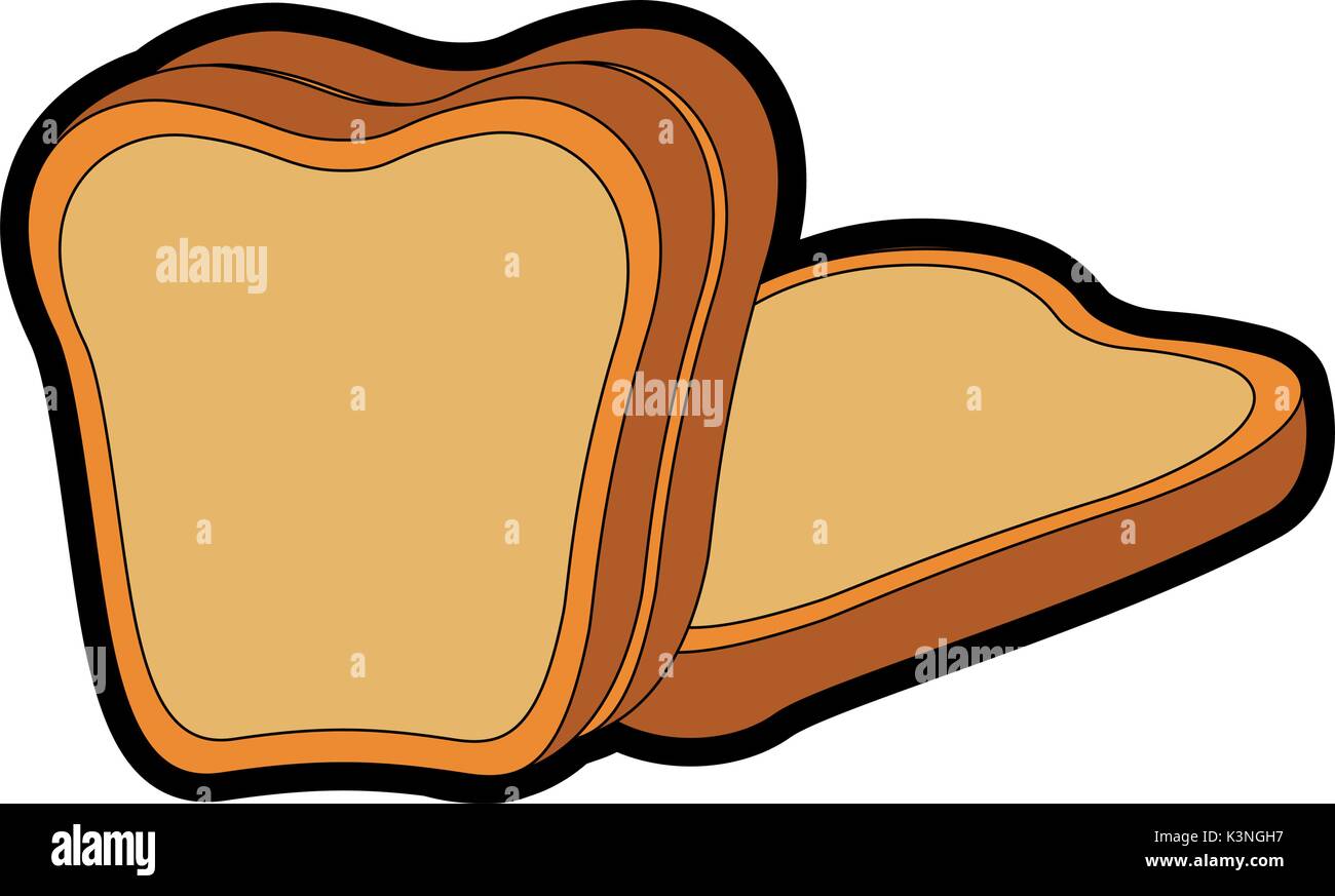 loaf icon over white background vector illustration Stock Vector Image ...