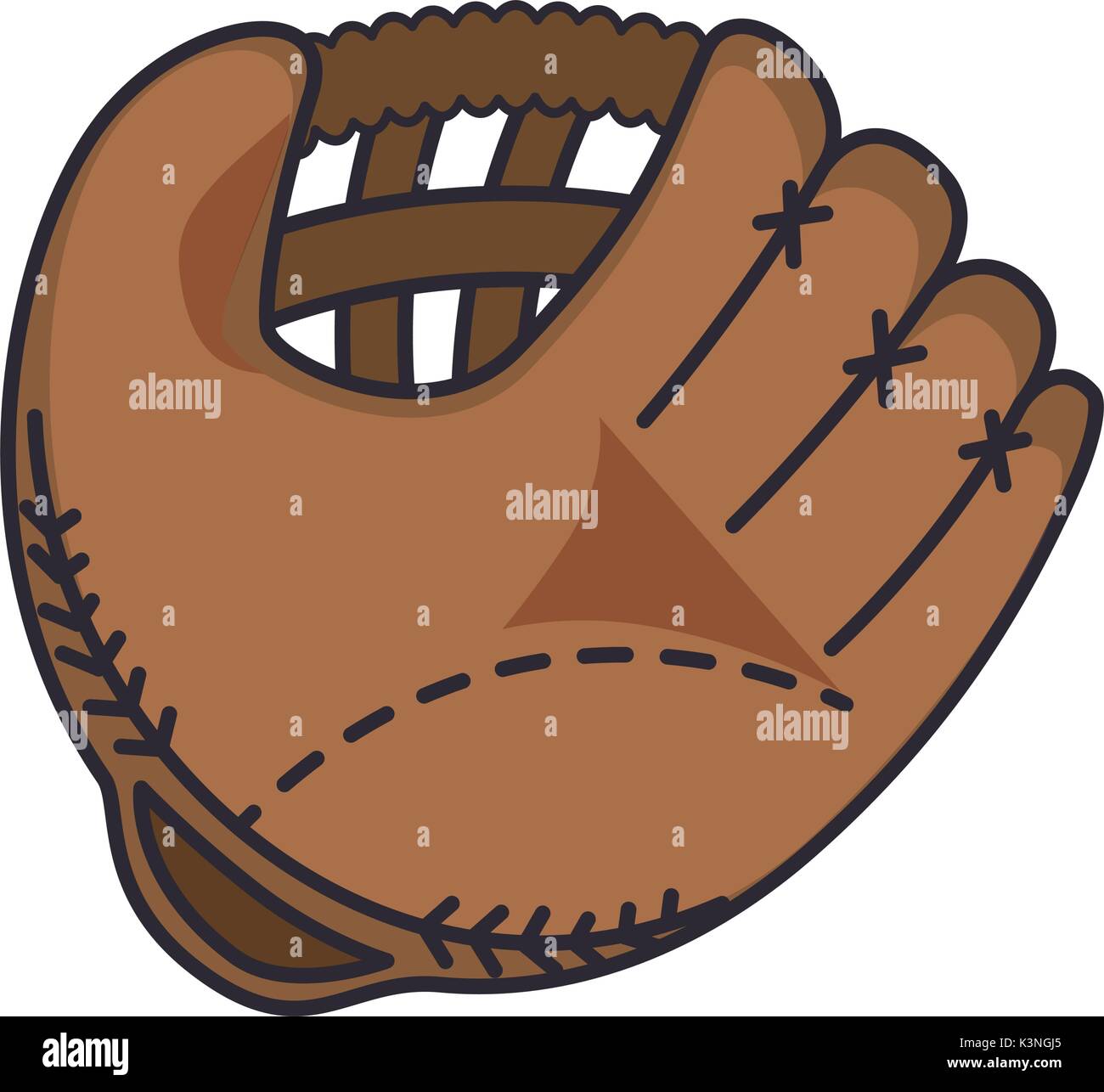 Softball Glove Cartoon