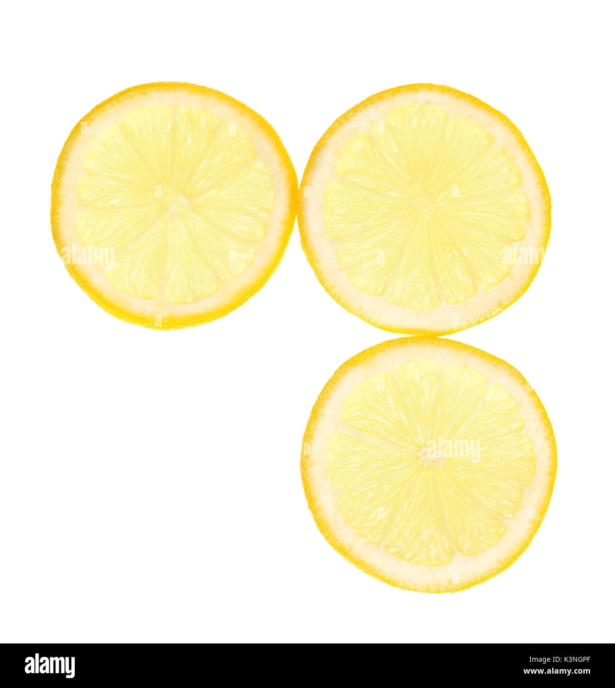 Thin sliced lemon yellow for cooking Ingredients Stock Photo - Alamy