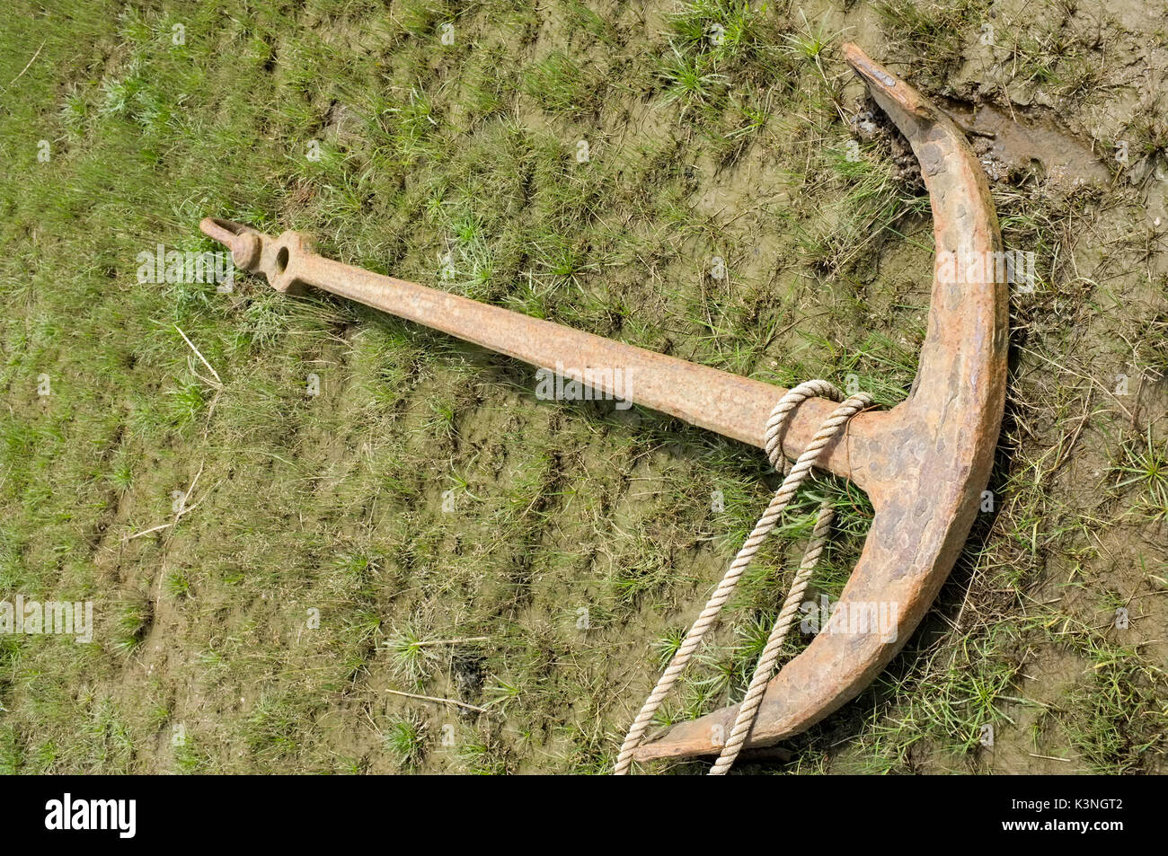 Rope and Anchor Stock Photo - Alamy