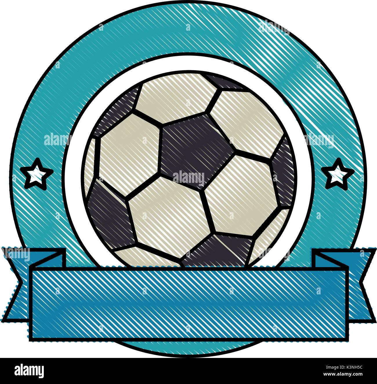 football ball emblem icon vector illustration graphic design Stock ...