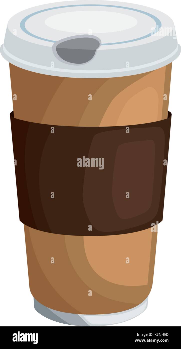 coffee paper glass icon vector illustration graphic design Stock Vector ...